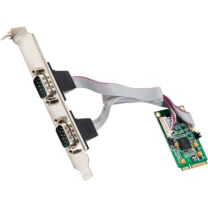 IO Crest 2 Port Serial Mini PCI-e Controller Card (RS-232, DB9, RS-422, RS-485) – Bledsoe Corp